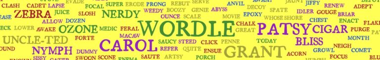 Past Wordle Words – Block List, Alphabetical – No Spoiler. – fiveforks ...